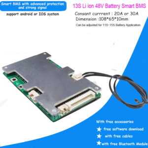 11S 12S 13S 14S 15S 36V 48V 58.8V 60V smart BMS with Bluetooth function ...