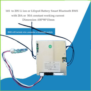 16S 17S 18S 19S 20S Smart BMS with bluetooth function for Lithium ion ...