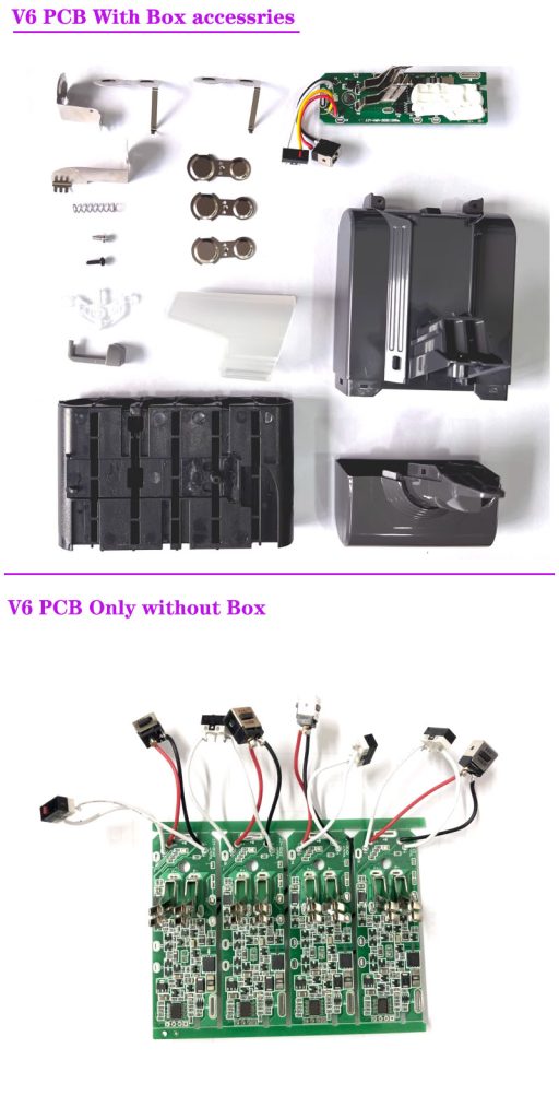 Dyson V6 V7 V8 V10 PCB or Box accessories vacuum cleaner battery box accessories – LLT POWER ...