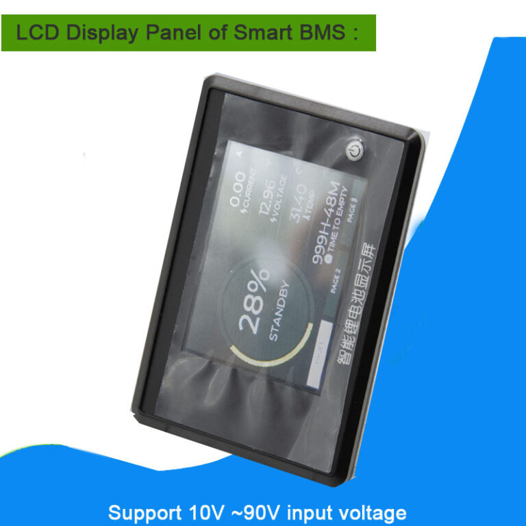 LCD touch screen Panel of smart BMS with UART and RS485 support 10V to ...