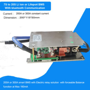 4S 200A BMS Lifepo4 Battery 3S 12V Li-Ion Battery Smart Balance ...