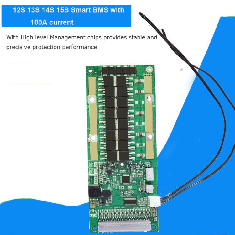 12S 13S 14S 15S 36V 48V 60V Li ion or Lifepo4 Smart Bluetooth BMS with ...
