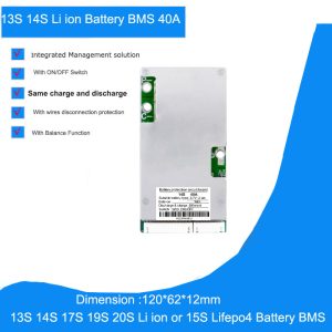LCD touch screen Panel of smart BMS with UART and RS485 support 10V to ...