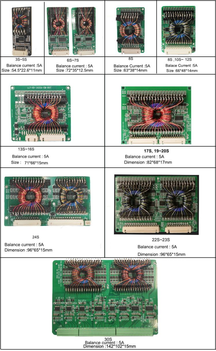 Li ion or Lifepo4 Battery Active Balancer module with 5A to 10A ...