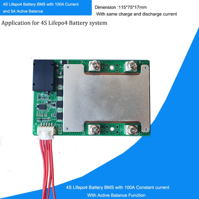 4S 200A BMS Lifepo4 Battery 3S 12V Li-Ion Battery Smart Balance ...