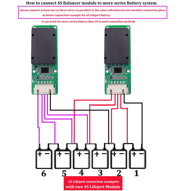 4S or 3S active balancer lifepo4 for 12V Lithium Battery with Excellent ...