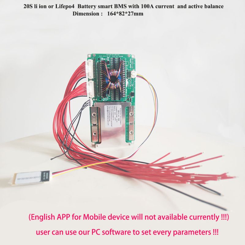 smart Bluetooth active balancer BMS wand Active balance bms for 36V 48V ...
